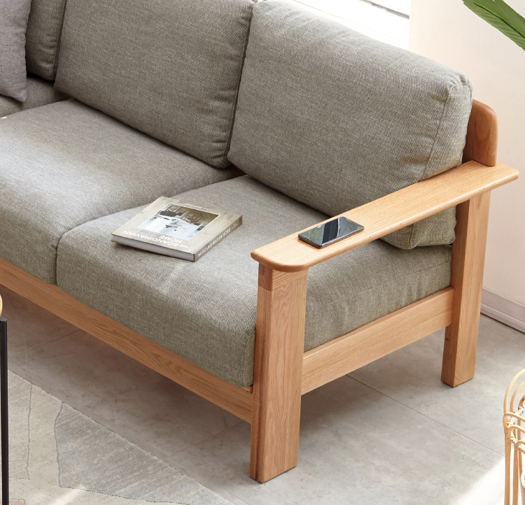 ソファ カウチソファー 北欧 二人掛け 天然木 洗えるカバー yeswood